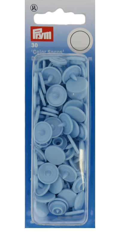 Round shaped Color snaps - Light blue — Made by you